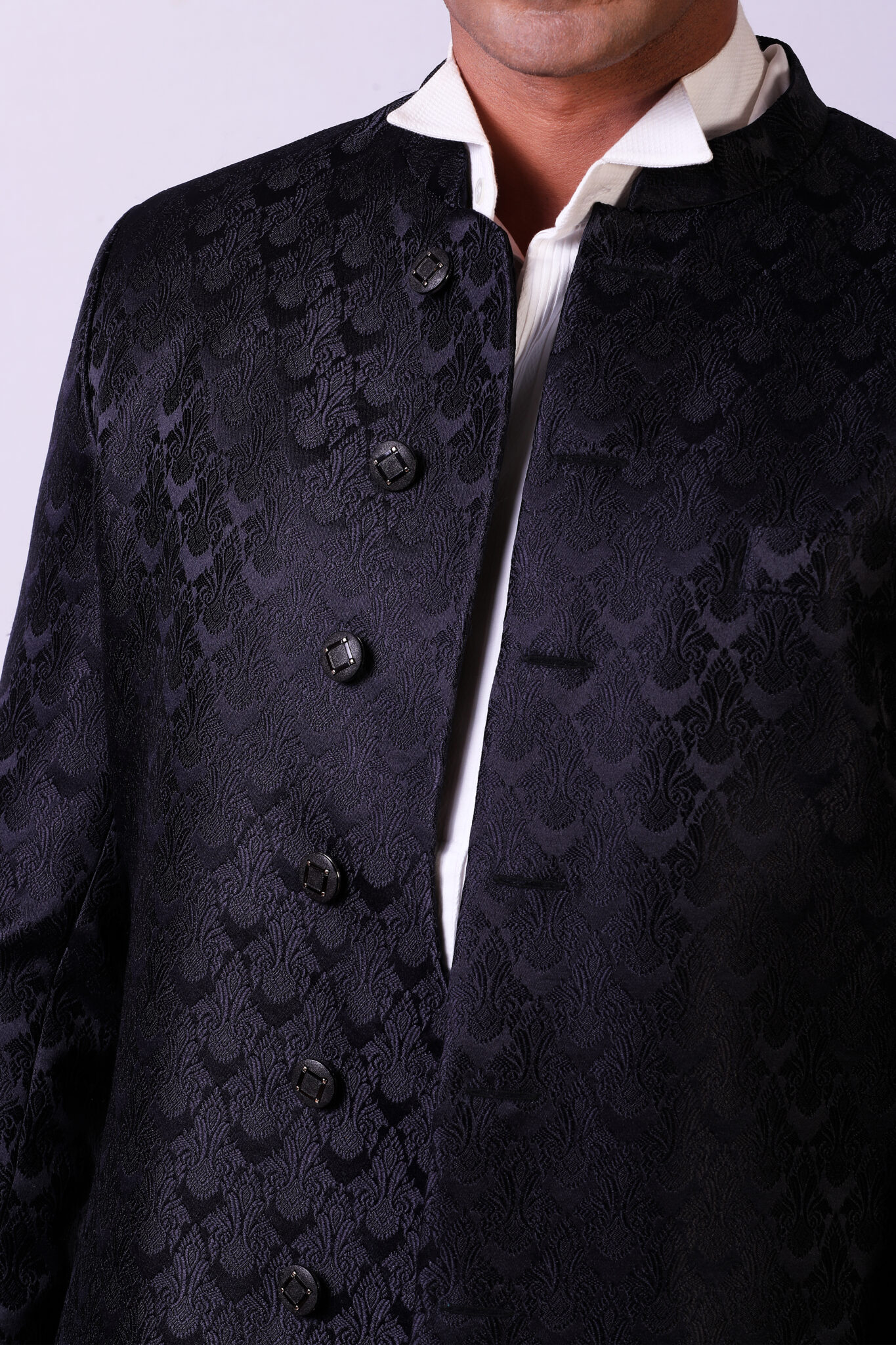 Jacquard Short Sherwani Jacket – Burlingtons