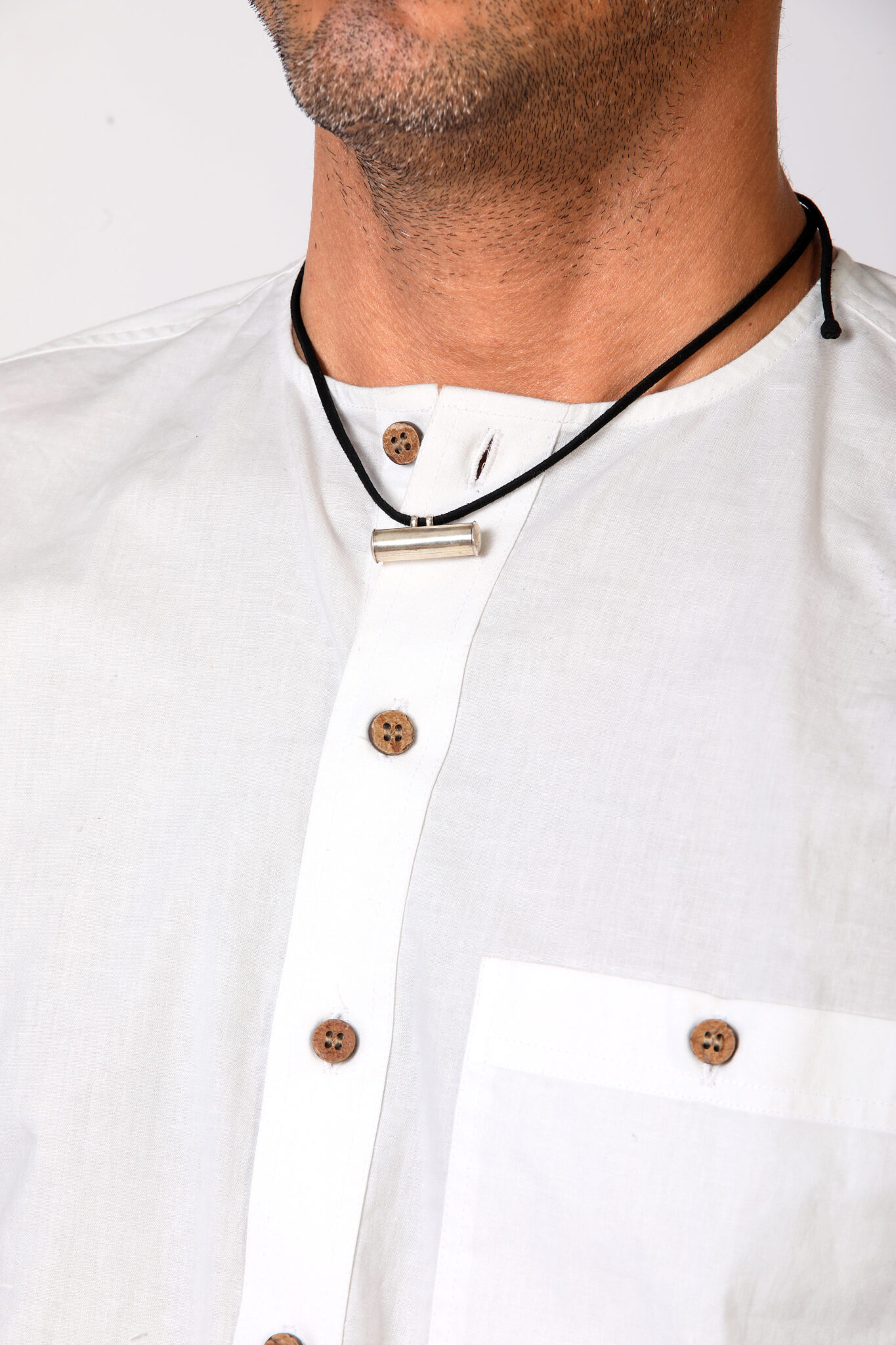 Southindian Cotton No Collar Shirt – Burlingtons