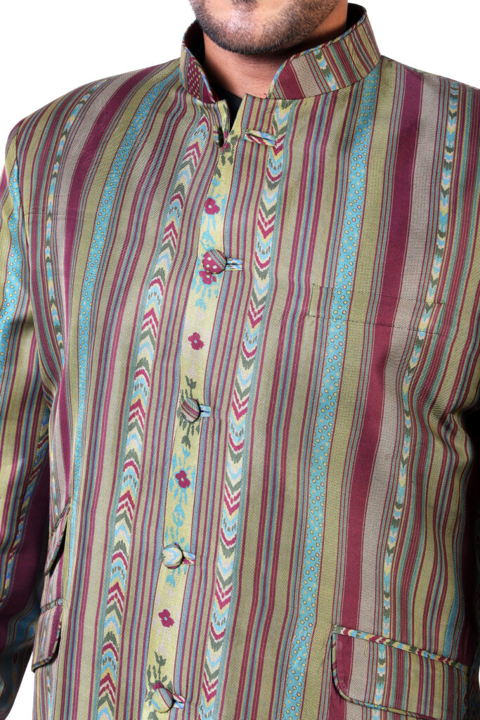 Tibetan Stripe Nehru Jacket – Burlingtons