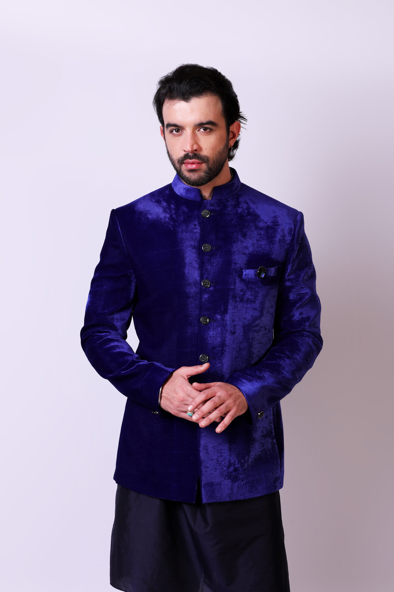 Velvet Nehru Jacket – Burlingtons